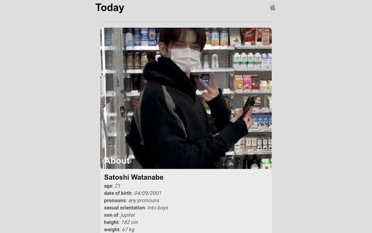 Satoshi Watanabe app store